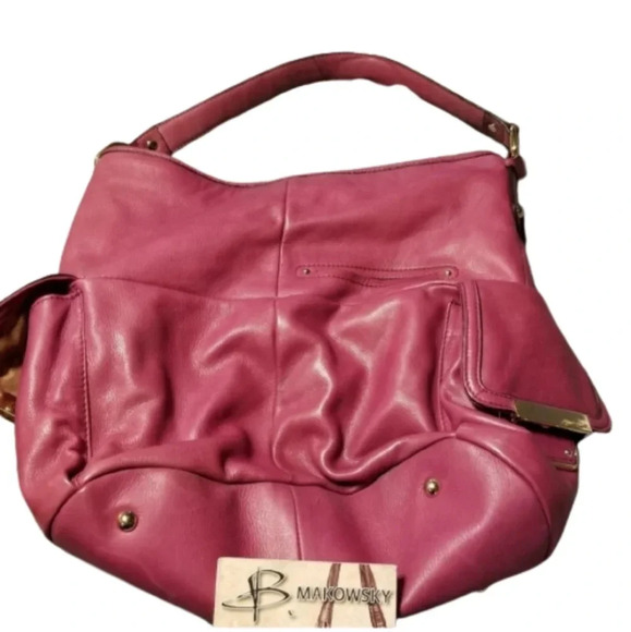 b. makowsky | Bags | B Makowsky Leather Shoulder Bag | Poshmark